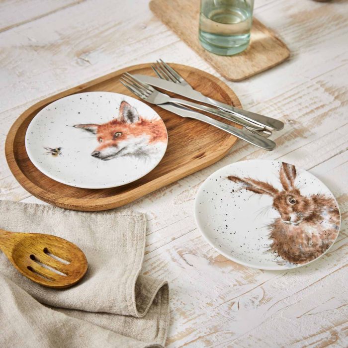 Wrendale Hare/Fox Plate Set – Fergus Scottish Corner Shop Ltd.