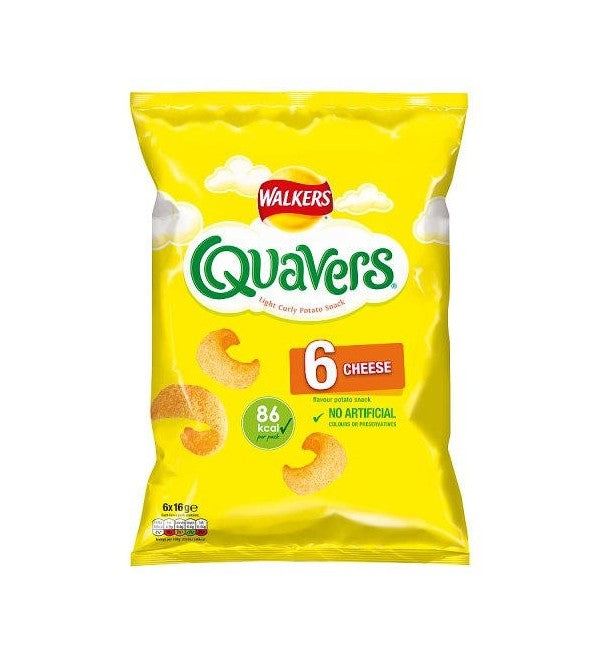 Walkers Quavers 6 Pk - Cheese – Fergus Scottish Corner Shop Ltd.