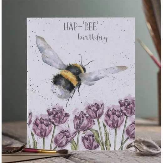 Wrendale Card - Hap-Bee Birthday – Fergus Scottish Corner Shop Ltd.